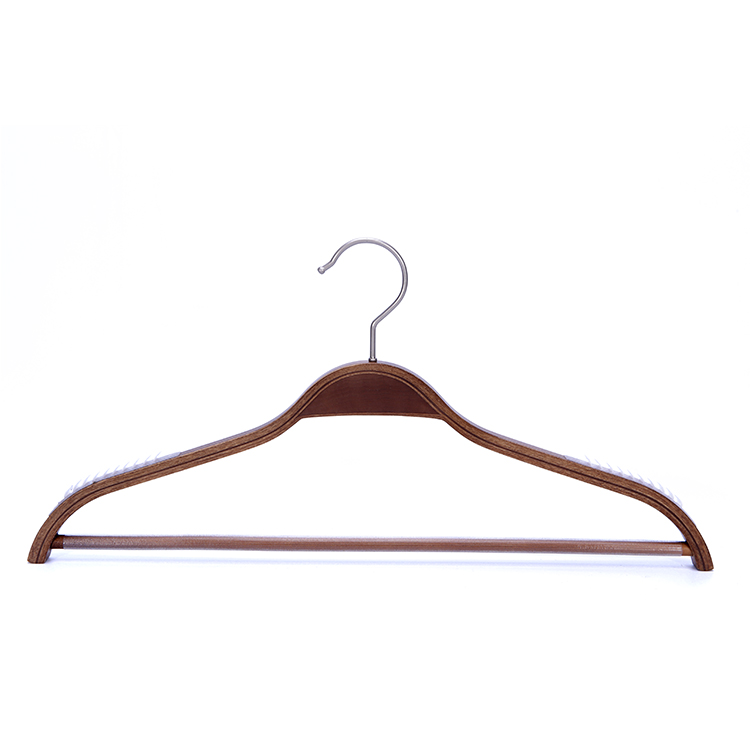 Carbonized Bamboo Laminated Wooden Trouser Bar Hanger - Display And ...