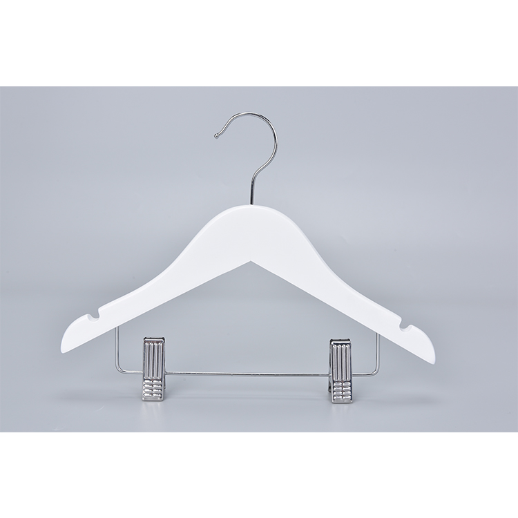Kid's Wood Hanger with Clips and Notches - Display And Wholesale ...